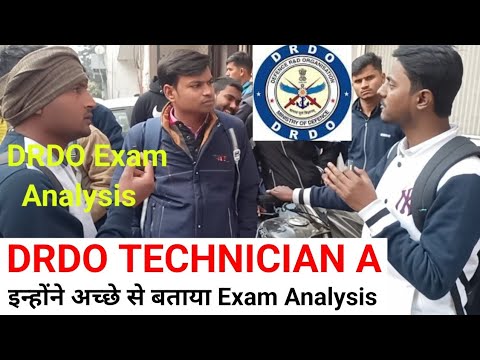 DRDO Technician A Exam Analysis|| DRDO Exam Review 6th Jan 2nd Shift ...