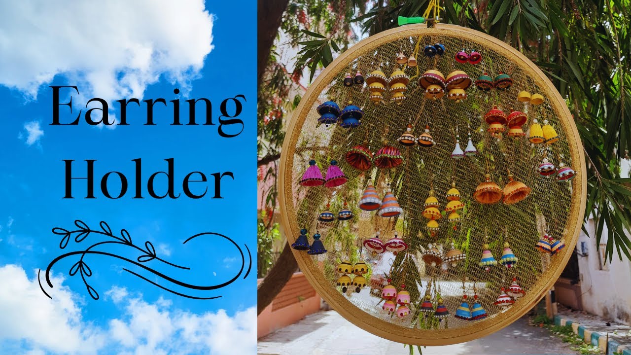 Handmade earring Holder | Earring Holder | DIY Earring Holder ...