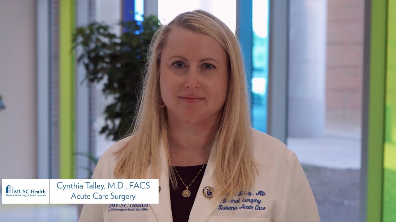 Dr. Cynthia Talley, Acute Care Surgery - MUSC Health - YouTube