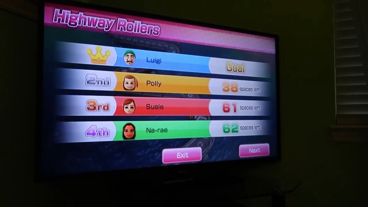 Wii Party U Tv Party Showcase 60fps Highway Rollers Luigi Vs Master