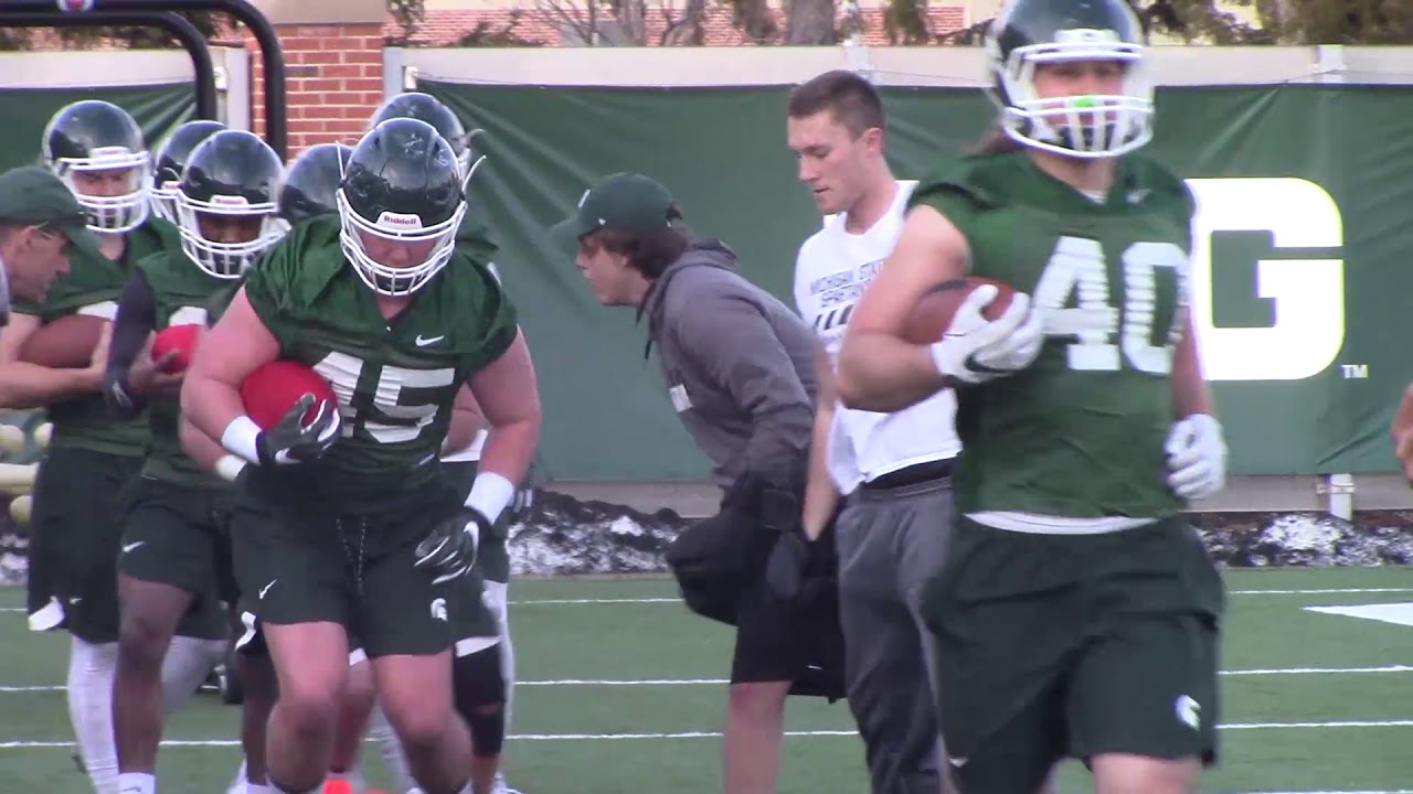 HIGHLIGHTS: Go Inside Michigan State Spring Practice. - YouTube