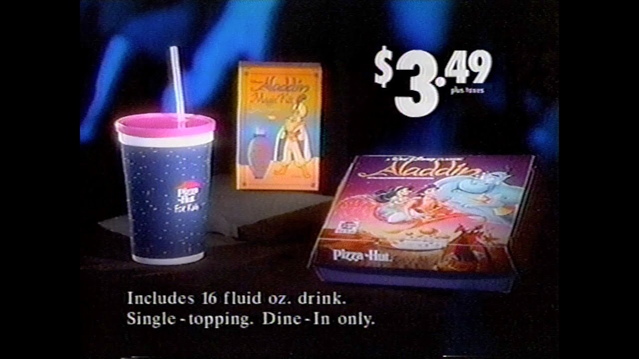 Delightful Disney Aladdin Pizza Hut Commercial (1993) - YouTube