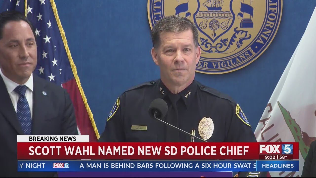 Scott Wahl named new San Diego police chief - YouTube