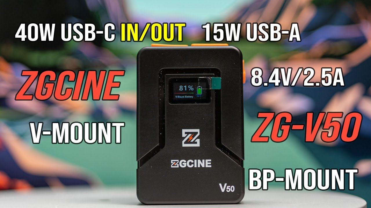 ZGCINE ZG-V50 : An Innoviative Multi-Functional V-Mount Battery that ...