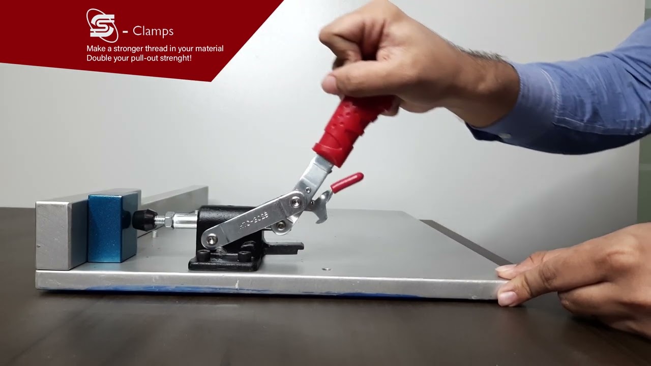 S Clamps Straight Line Action clamp HTC 3025 TRIG - YouTube