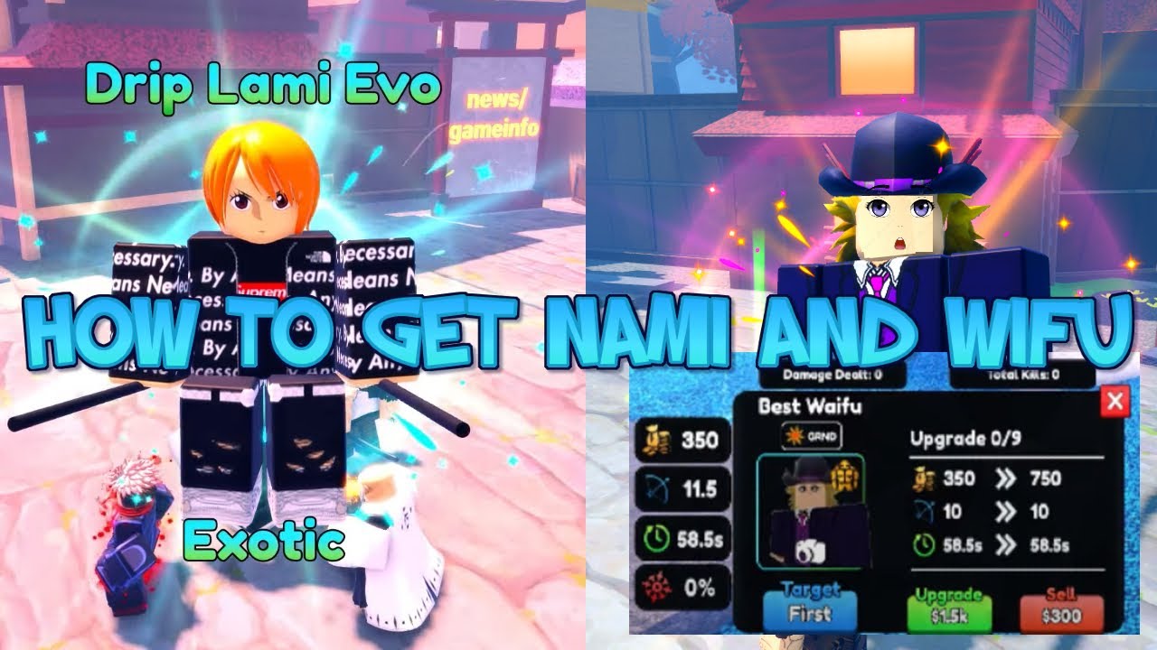 *NEW* HOW TO GET SPEEDWAGON WIFU & NAMI EVOLVED | Roblox Anime Last ...