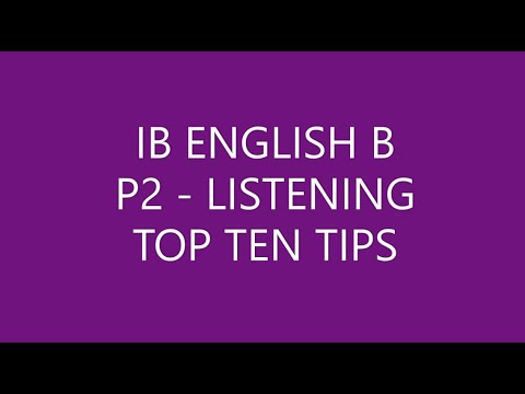 English B - Paper 2 - Listening - YouTube