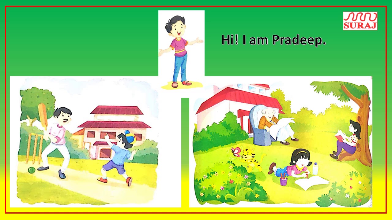 Class - 1- English ( Lesson - 1 - A Lovely Sunday Morning) - YouTube