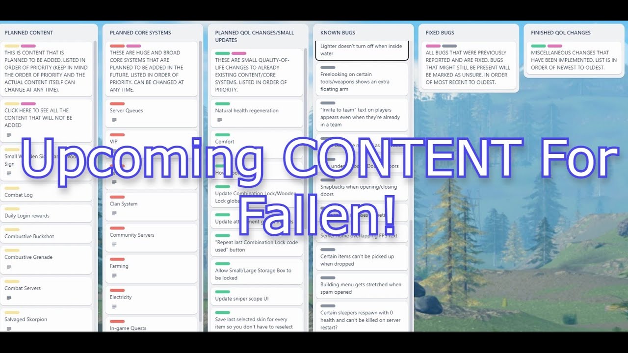 Upcoming CONTENT For Fallen Remastered! - YouTube