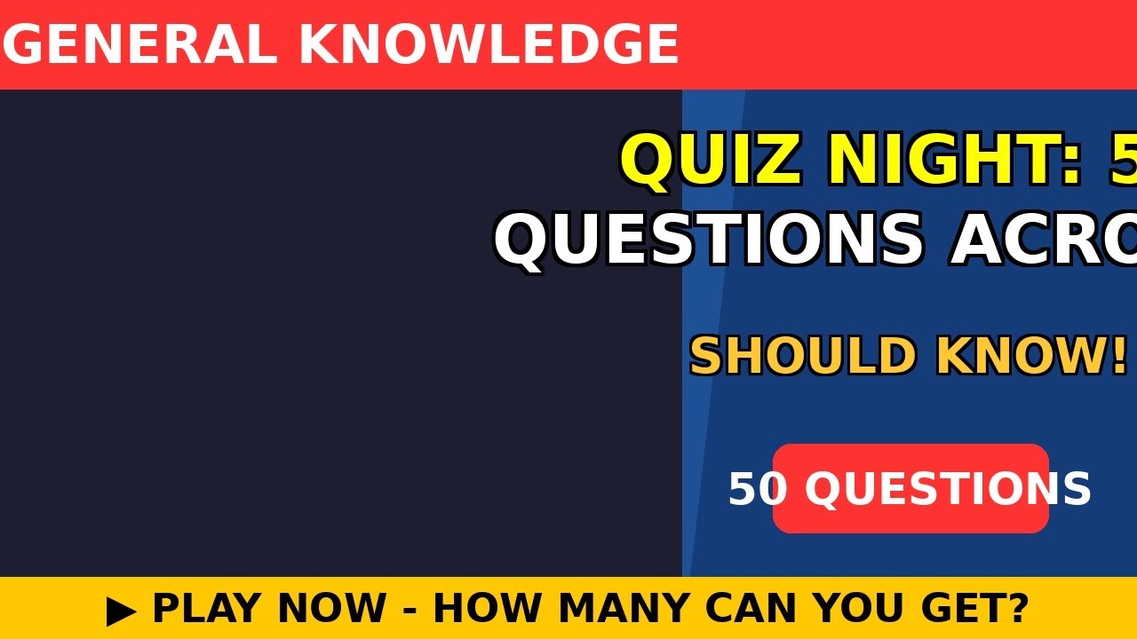 50 Questions About Me Quiz