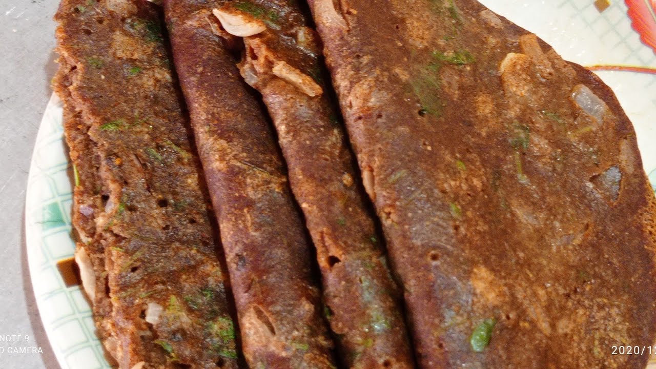 How to make ragi chilla/less oil healthy ragi breakfast recipe/ମାଣ୍ଡିଆ ...
