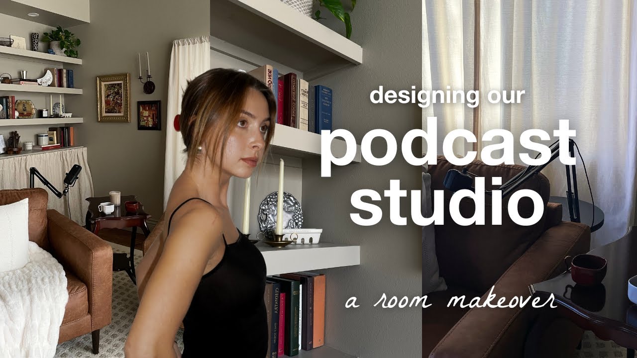 turning a blank-slate office into a warm podcast set | major room ...