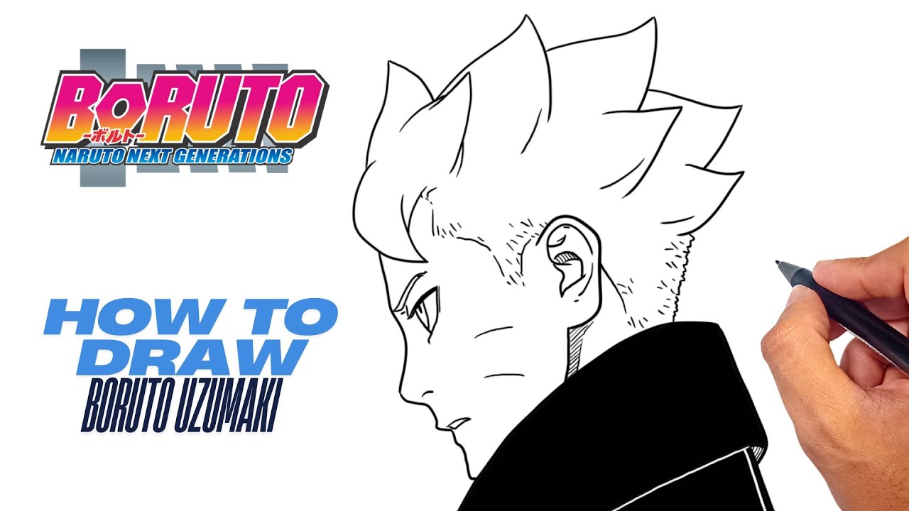How to draw Boruto Uzumaki Side View - YouTube