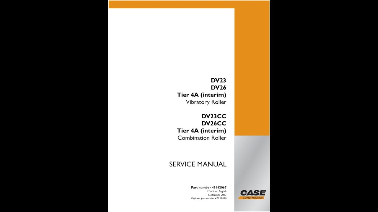 Case DV23, DV26, DV23CC, DV26CC Tier 4A (interim) | 48142067 Service ...