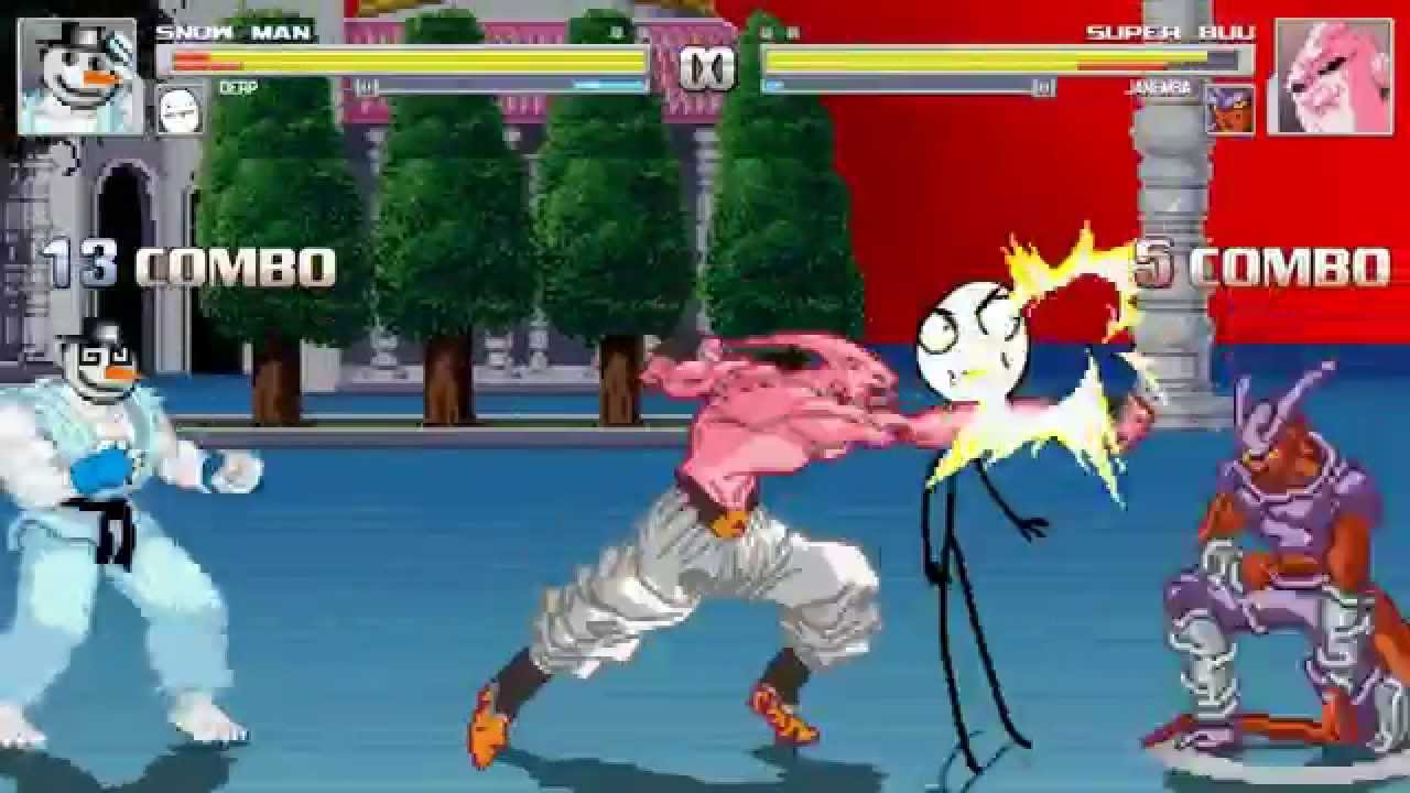 AN Mugen #36: Snow Man & Derp VS Super Buu & Janemba - YouTube