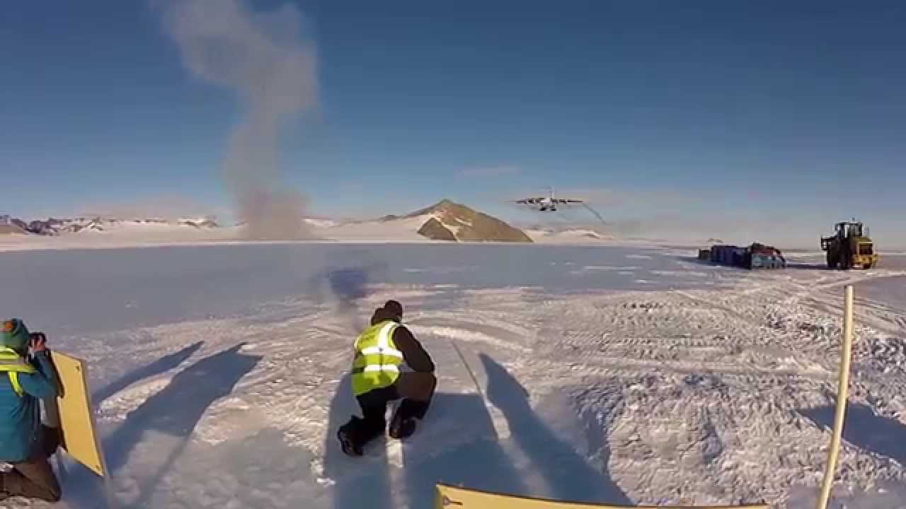 Union Glacier ice runway, Antarctica - YouTube