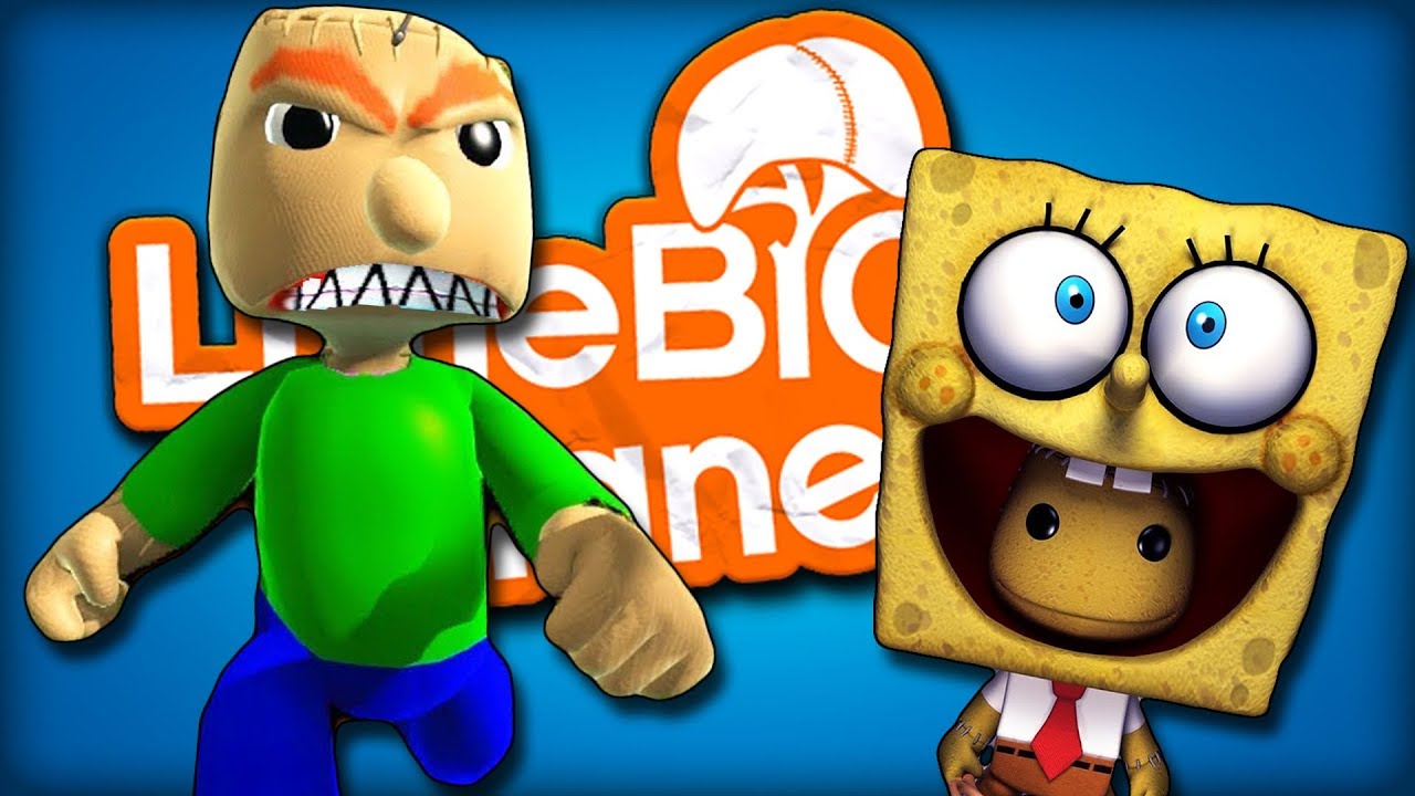 LittleBIGPlanet 3 | BALDI IS AFTER SPONGEBOB - YouTube