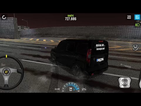 MODİFİYELİ DOBLO GECE SEHIRDE YANLAMA / CAR PARKING 3D