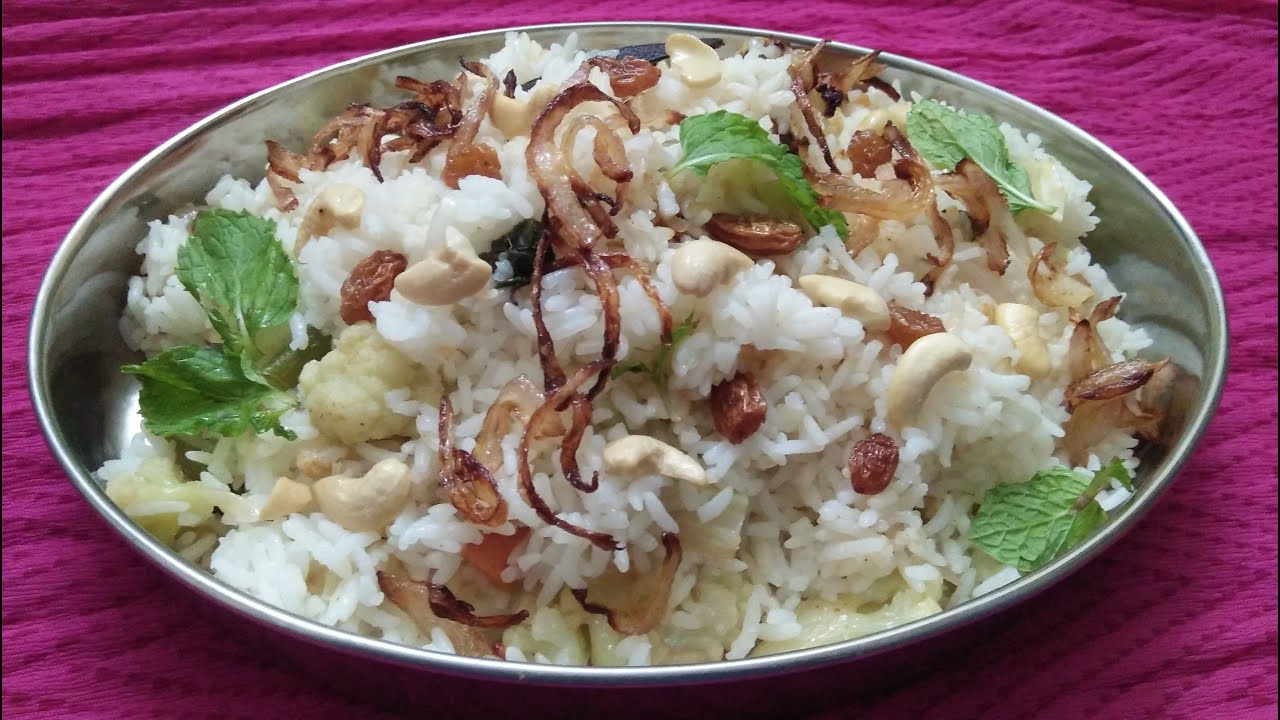 White Veg Pulao |White Vegetable Biryani | Vegetable Pulao Recipe - YouTube