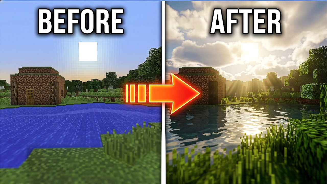 Turn Vanilla Minecraft Into Ultra Realistic Graphics 😱 | Low-End PC ...