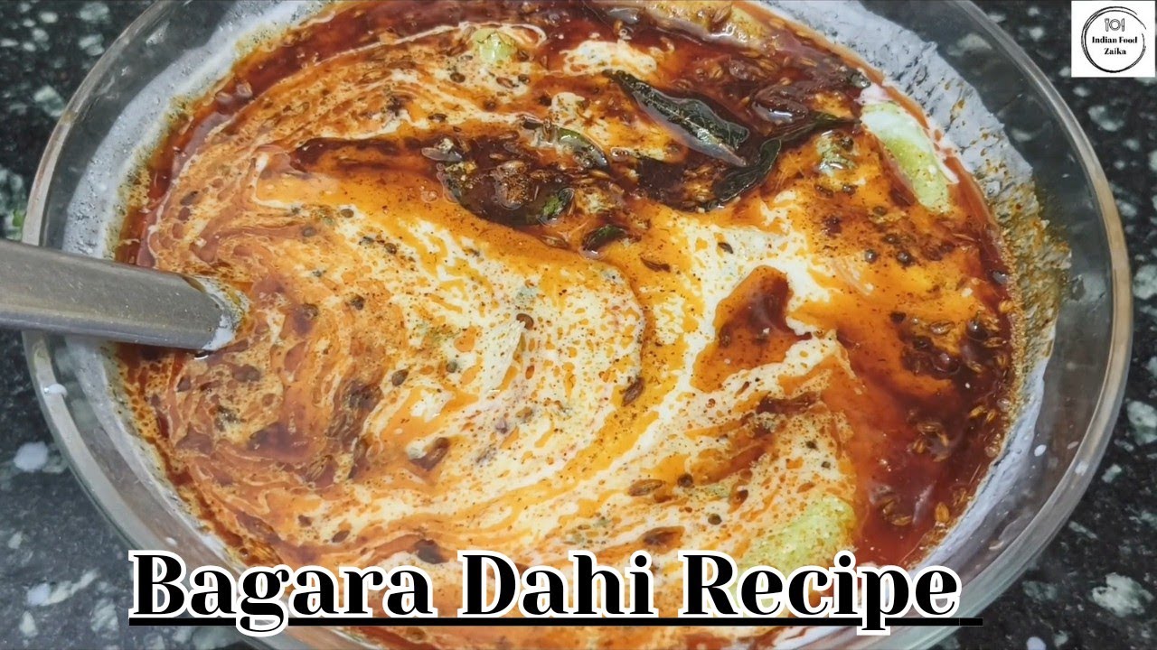 Bagara Dahi Recipe | Dahi Tadka Recipe | Hyderabadi Bagara Dahi Recipe ...