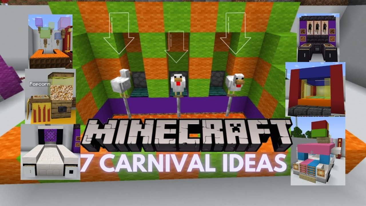 Minecraft: Chickens And Snowballs Minigame (Plus 6 More Arcade/Carnival ...