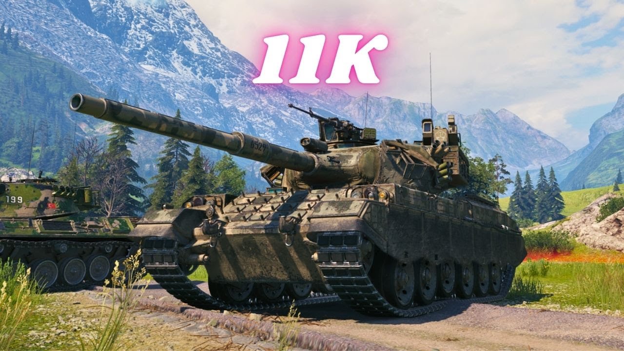 Vickers MBT Mk. 3 11K Damage 6 Kills World of Tanks - YouTube