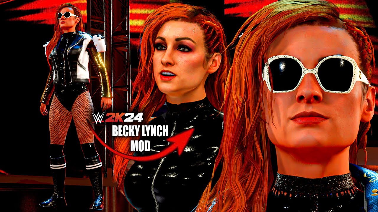WWE 2K24: Becky Lynch Updated Attire Character Model | WWE2K24 Mods ...