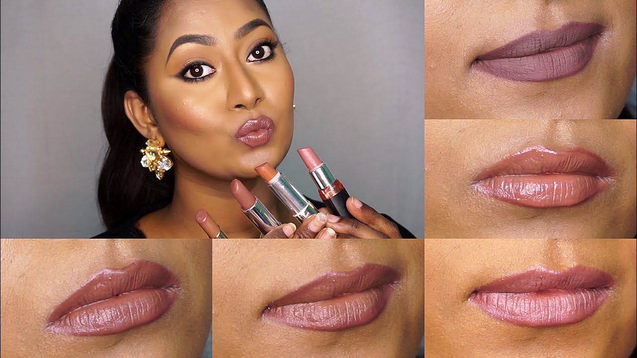 My Top Favourite Affordable 5 Nude Lipsticks 💄for Dusky Dark Indian