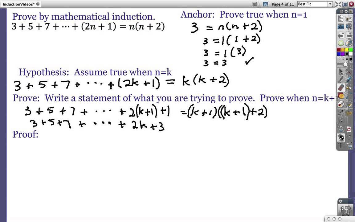 Proof by Induction Series 1 - YouTube