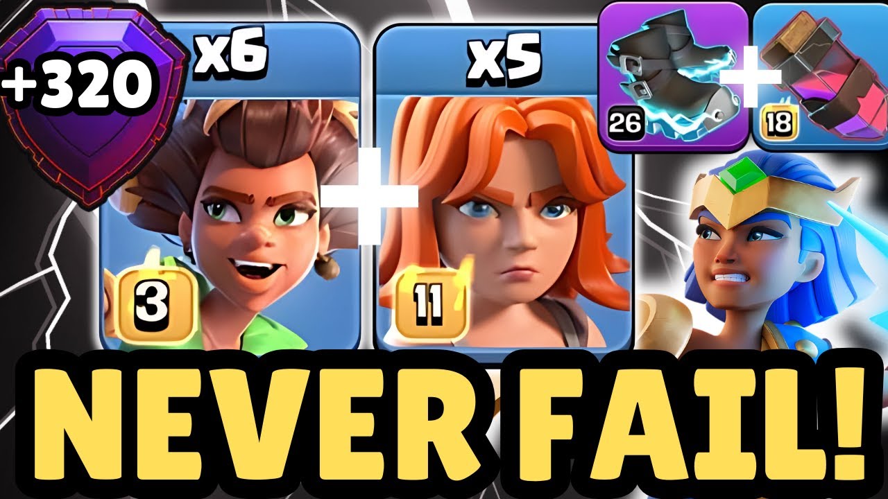 NEVER FAIL with this Root Rider Strategy! | Best Ground Army in Clash ...