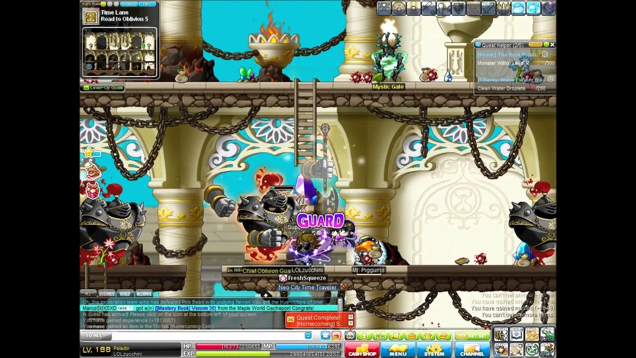 Maplestory Paladin at Temple of Time - YouTube