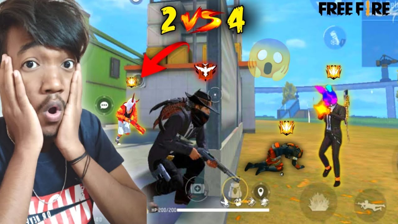 FREE FIRE DUO VS SQUAD GAMEPLAY 33 KILL || 2VS4 - UnderWorld - YouTube