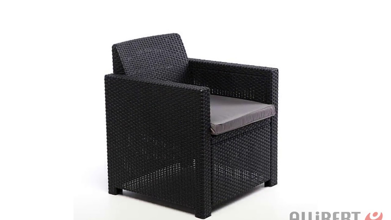 Allibert Alabama chair 360 - YouTube