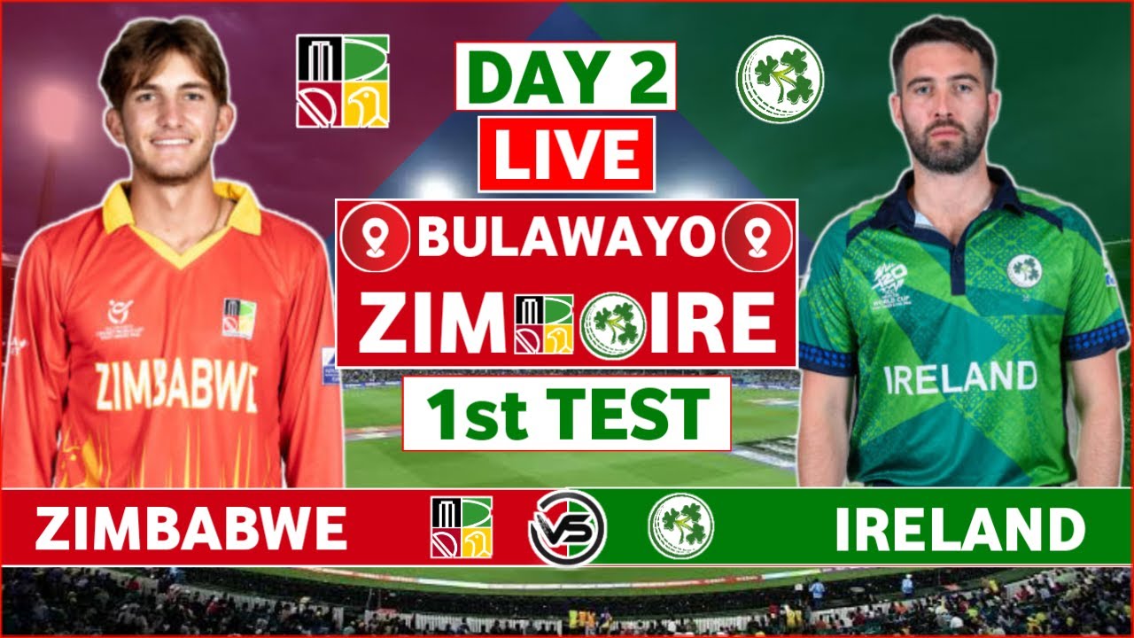 Zimbabwe vs Ireland Only Test Live Scores | ZIM vs IRE 1st Test Day 2 ...