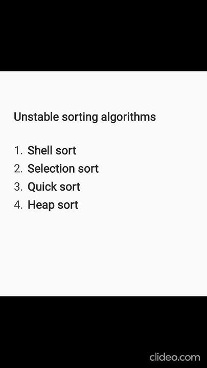 Unstable sorting algorithms with code #shorts #shortsfeed # ...