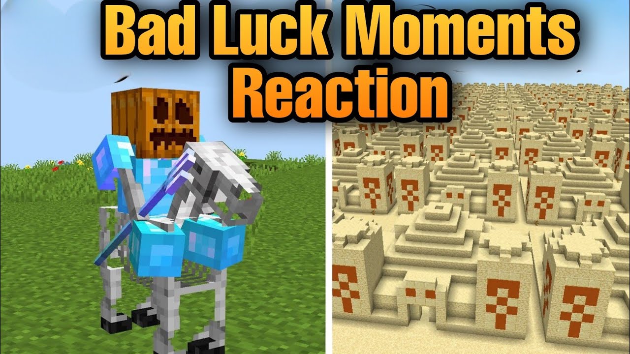 Minecraft Tamil | Bad Luck Moments Face Reaction In Minecraft 🤣 ...