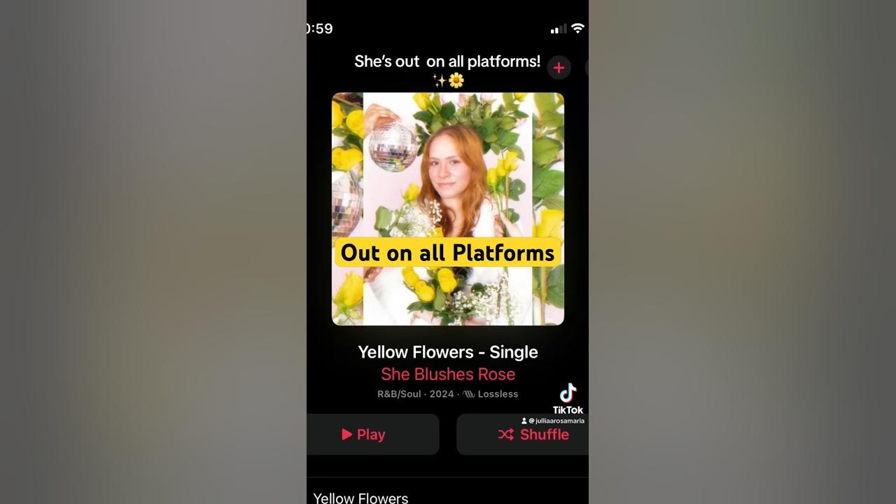 Yellow Flowers By She Blushes Rose out on all platforms 🌼 #chicago #independentartist #music ...