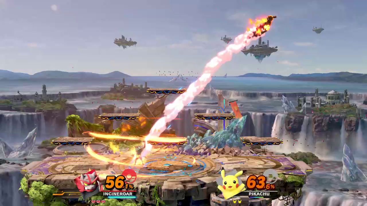 Incineroar VS Pikachu Smash Ultimate! - YouTube
