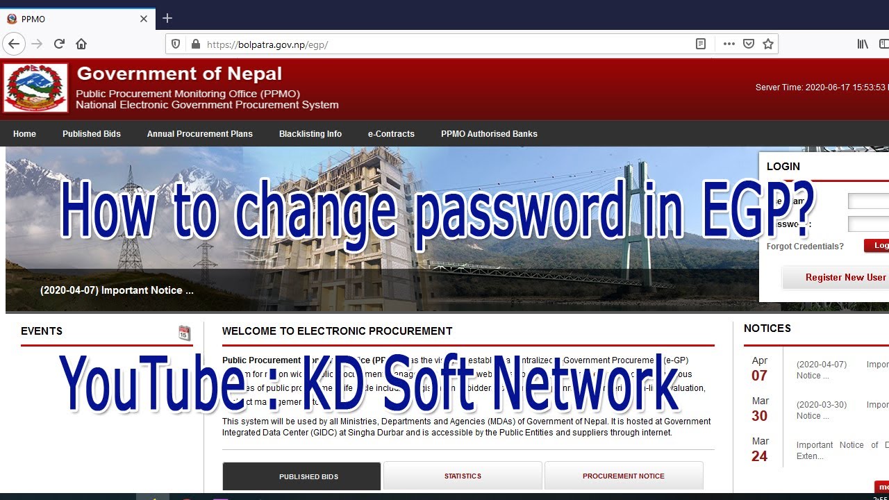 How to change password in EGP? - YouTube