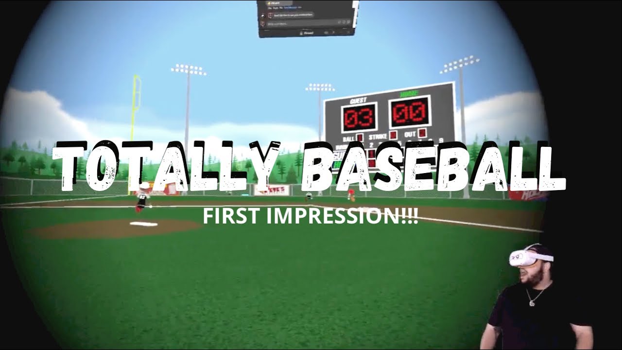 TOTALLY BASEBALL on The Oculus Quest 2 VR Baseball Game First ...
