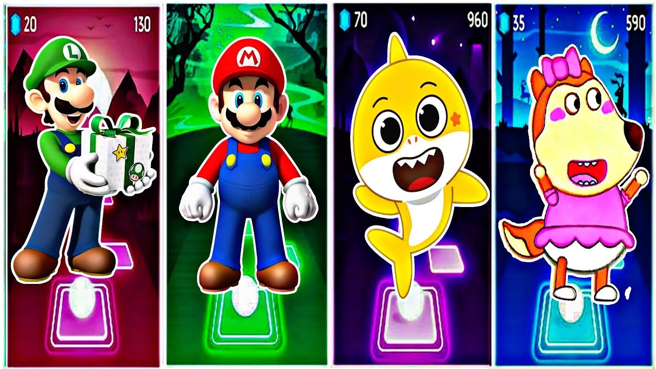 Luigi 🆚 Super Mario 🆚 Baby Shark 🆚 Wolfoo 🆚 Who Will Win? - YouTube