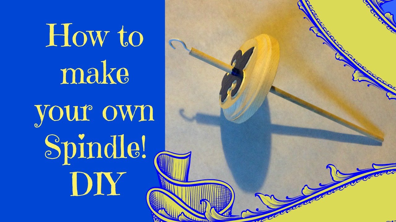 Make Your Own Drop Spindle DIY - YouTube