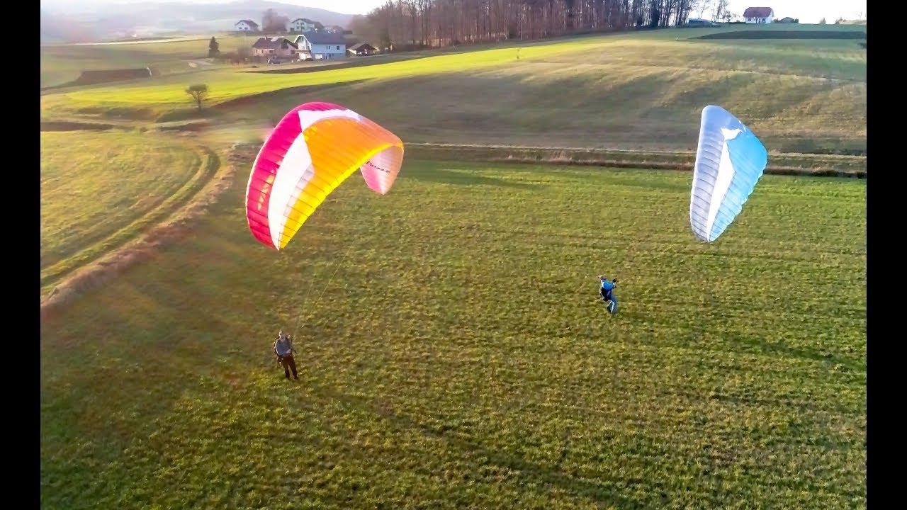 Ground Handling with PARAGLIDER in 4K ||| captured with DJI Phantom 4 ...