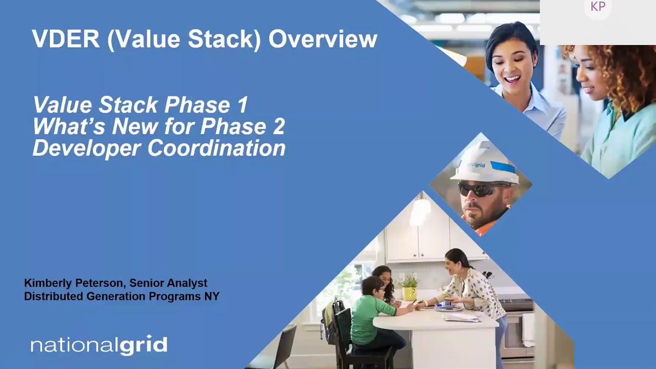 Value of Distributed Energy Resources VDERValue Stack Process 20190829 ...