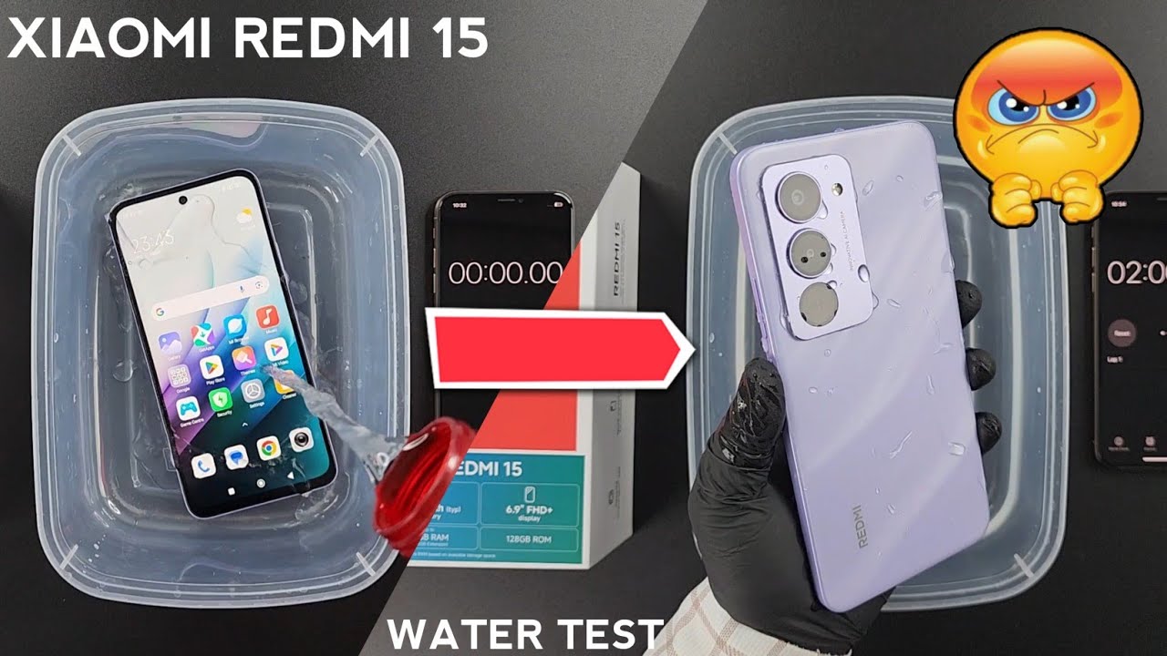 Xiaomi Redmi 15 Water Test 💧💦| Let's See if Redmi 15 is Actually ...