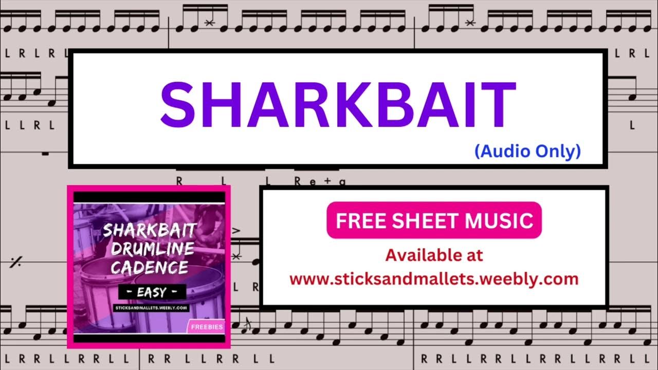Sharkbait Drumline Cadence - BEGINNER - YouTube