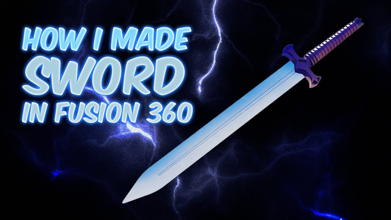 How I made a sword in Fusion 360 - Speed Modelling - YouTube