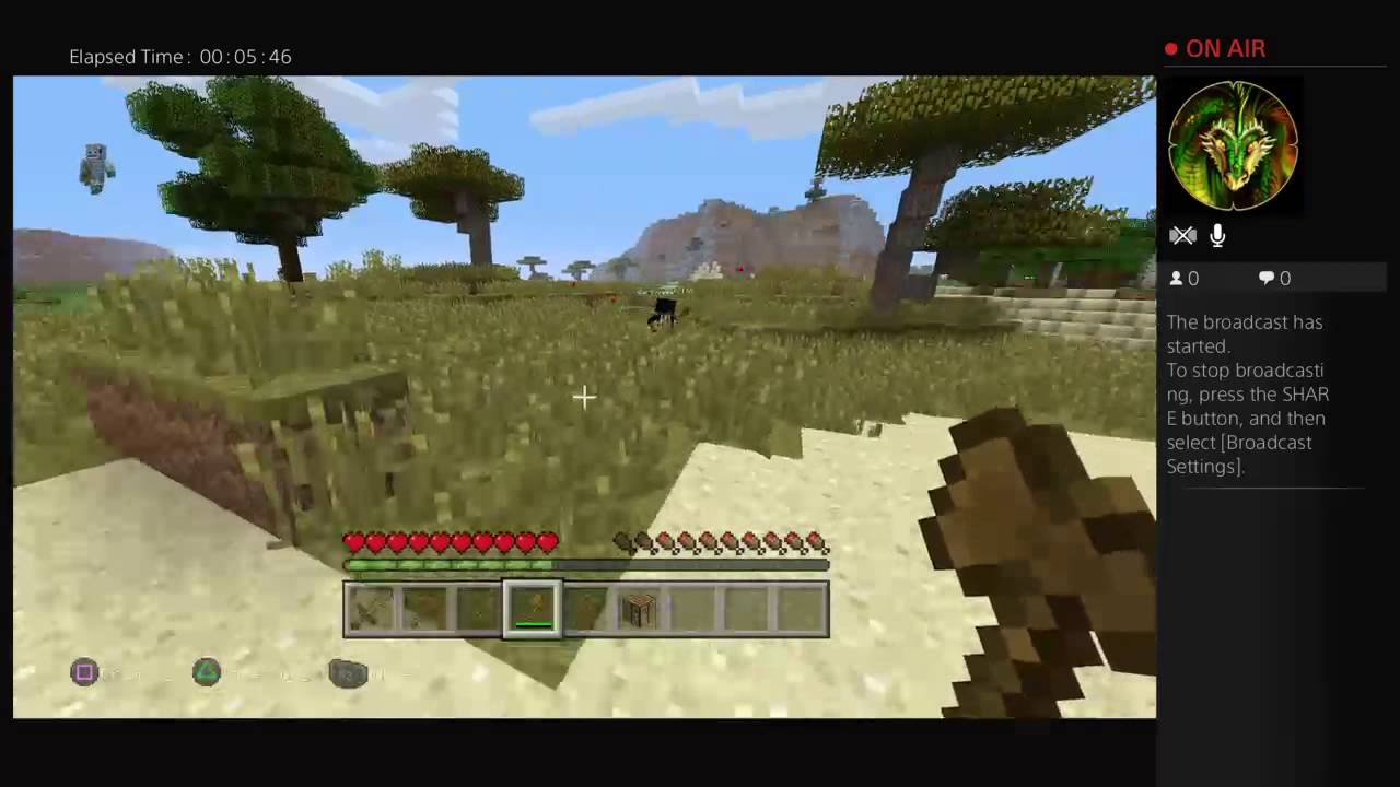 First day of minecraft - YouTube