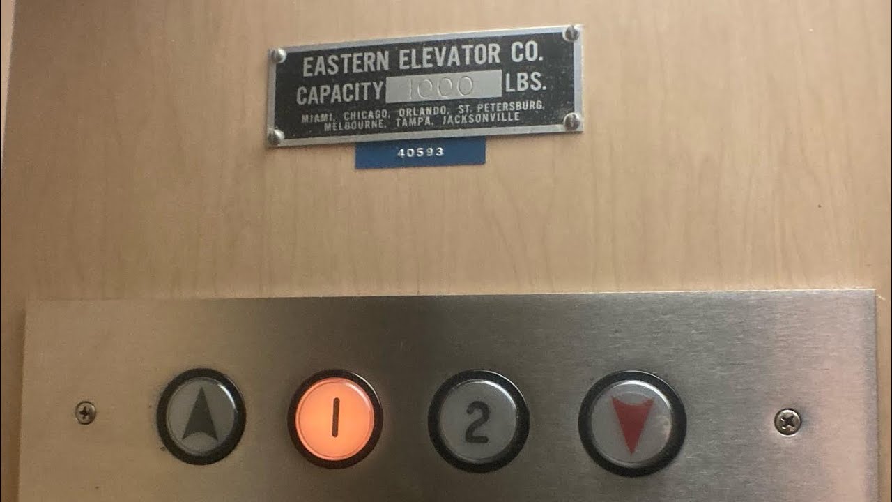 Incredible 1950’s Eastern Hydraulic Elevator In Coconut Grove FL - YouTube